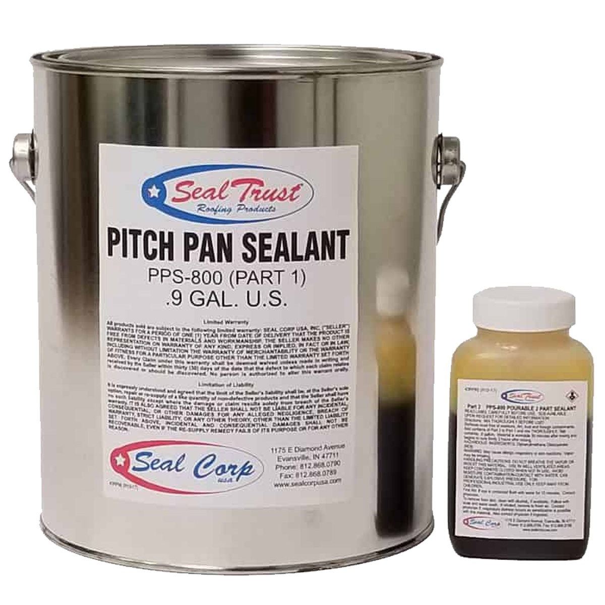 Part Number PITCHPAN2PART, 2 Part Pourable Sealer, 1 Gal On Pro-Fast