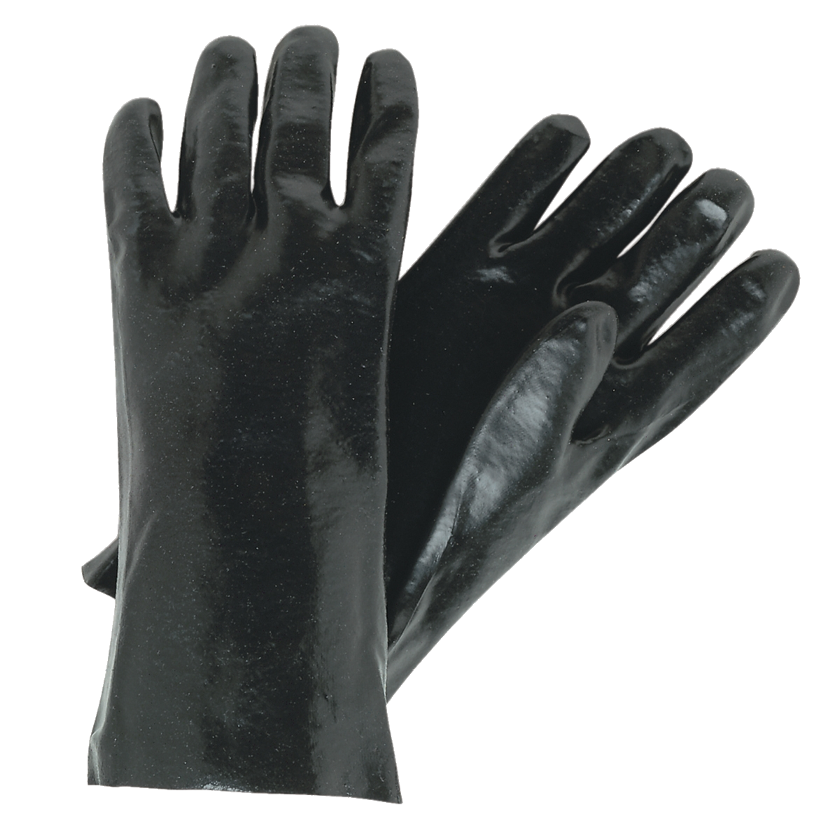 Part Number MISGLOVE-COATEDPVC12, Coated Black PVC Gloves On Pro-Fast